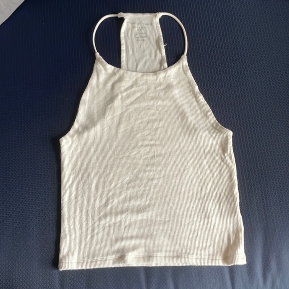 American Eagle Outfitters | Tops | American Eagle Cream Colored Ribbed ...